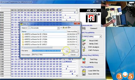 how to program ews4 key with ak90 or r270 programmer