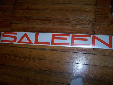 Saleen Windshield Decal Banner Sticker Choose Color And Size Vellosvinyl