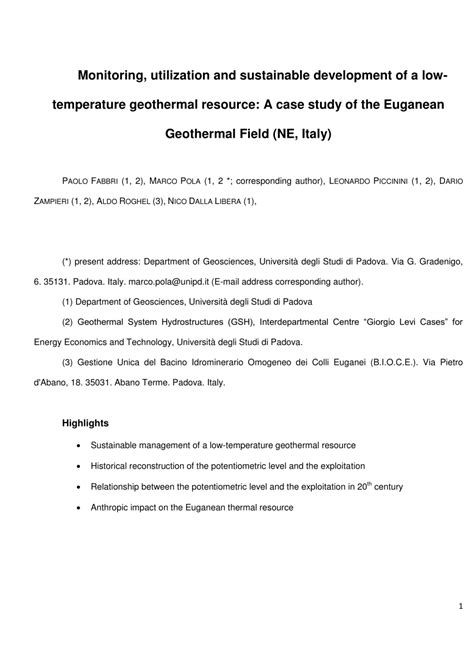 Pdf Monitoring Utilization And Sustainable Development Of A Low