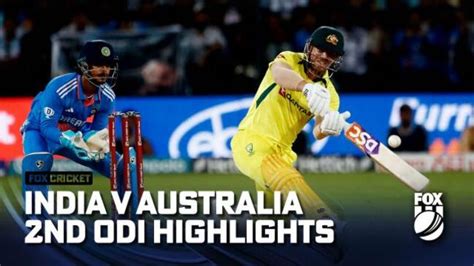 India V Australia 2nd Odi Full Match Highlights Daily Telegraph