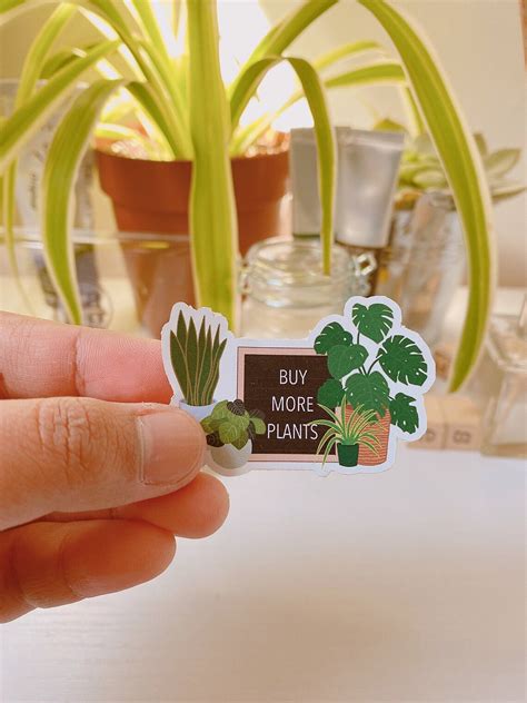 PLANTS STICKER Kaufen Sie Mehr Pflanzen Vinyl Aufkleber Etsy