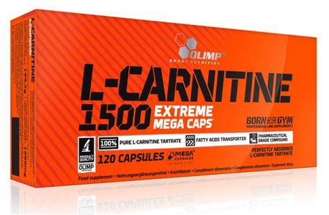 Olimp L карнитин, л карнитин, L Carnitine 1500 120 капсул - купить с ...