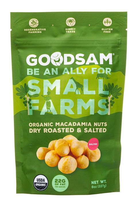 Organic Macadamia Nuts Dry Roasted And Salted