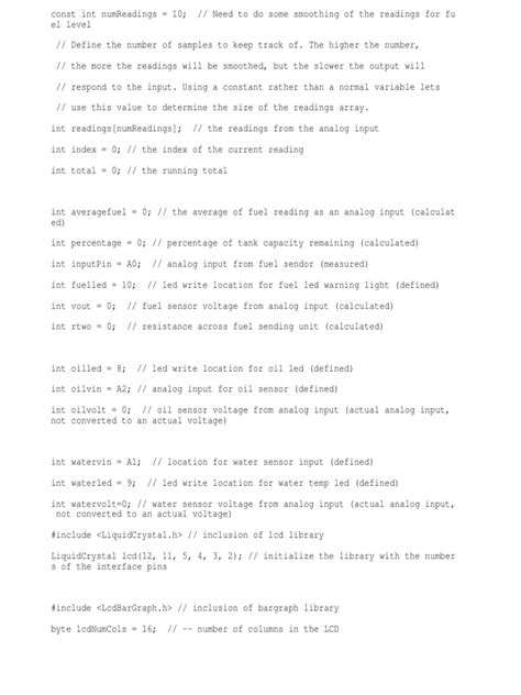 pdf arduino fuel gauge and warning lights sketch dokumen tips