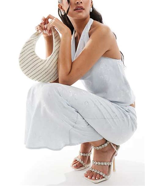 True Decadence Beaded Embellished Grab Bag In White Asos