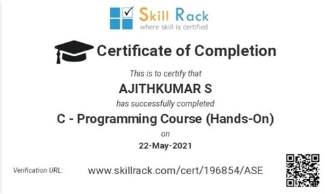 ajith kumar s on linkedin skillrack cprogramminglanguage