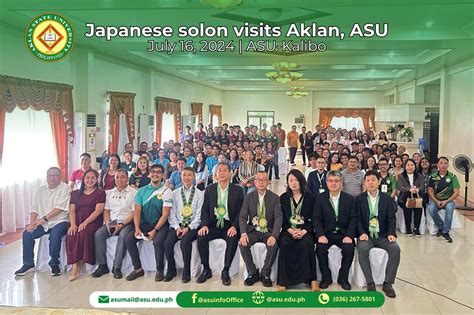 Japanese Solon Visits Aklan Asu Aklan State University