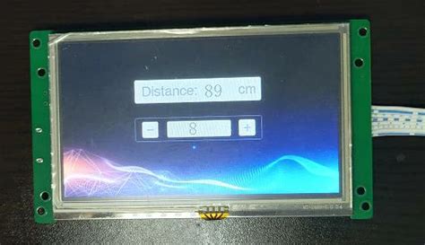 Ultrasonic Module Test With Stone Lcd Module