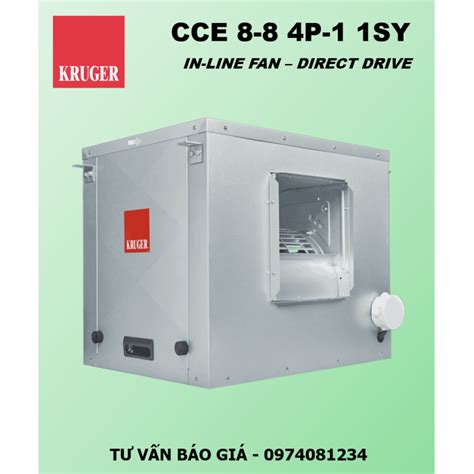 QuẠt HỘp Ly TÂm Kruger Cce 8 8 4p 1 1sy 1613 M3 H Quạt Thông Gió