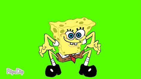 Spongebob Squarepants Idle On Green Screen By Marialuiza270810 On