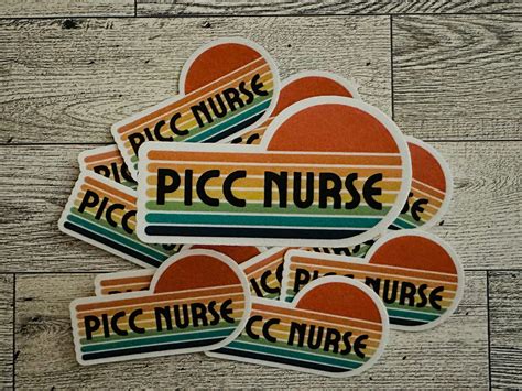 Retro Picc Nurse Sticker Laptop Decal Picc Nurse Vat Etsy