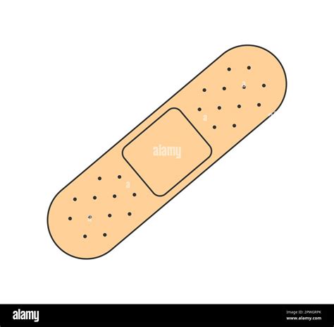 Retro Groovy Band Aid Vintage Hippie Cartoon Adhesive Plaster Symbol Hippy Style Trendy Y2k
