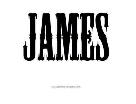 James Name Cursive