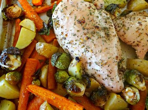 Garlic Lemon Thyme Chicken And Vegetables Ad Lib Mom