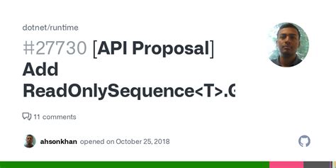 Api Proposal Add Readonlysequence Getfirstspan · Issue 27730