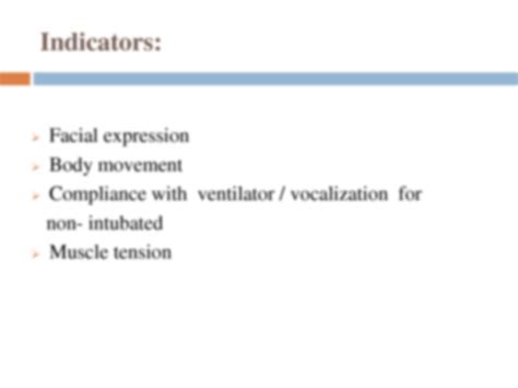 Solution Critical Care Pain Observation Tool Cpot Studypool