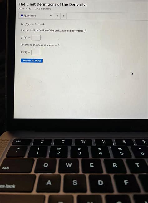 [solved] The Limit Definitions Of The Derivative S Solutioninn