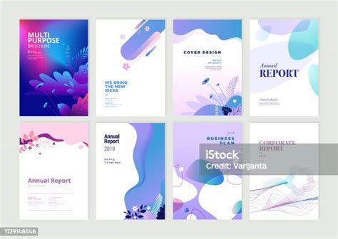 안내 책자의 설정 연간 보고서 및 커버 아름다움 스파 웰빙 천연 제품 화장품 패션 의료에 대 한 서식 파일 디자인 목록에 대한 스톡 벡터 아트 및 기타 이미지 Istock