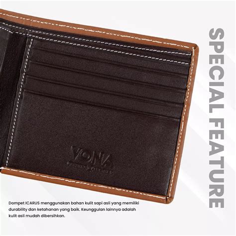 Jual VONA VONA Icarus Wallet Genuine Leather Dompet Pria Kulit Sapi