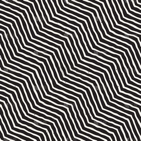 简单的水墨几何图案。单色黑白笔触背景。手绘墨水纹理为您的设计素材 花瓣网