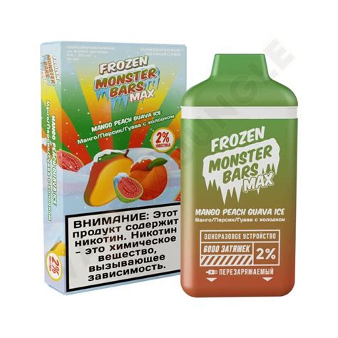 Monster Bars 6000 Mango Peach Guava Ice Манго Персик Гуава Лёд
