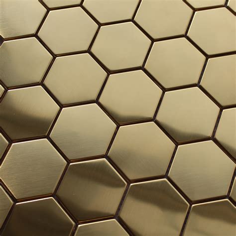 Montana Gold Hexagonal Mosaic Sheet Wall And Floor Solutions