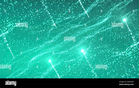 Mirror Space With Particle Waves Motion Parallel Worlds With Glowing