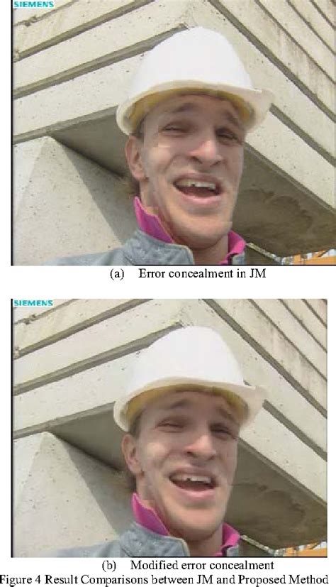 Figure 4 From A Modified Error Concealment Algorithm Designed For P Frame Of H264 Semantic