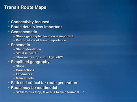 Ppt Creating Transit Route Maps With Arcgis Powerpoint Presentation Free Download Id 5603873