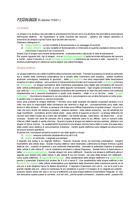 Fisiologia Cellulare Docsity