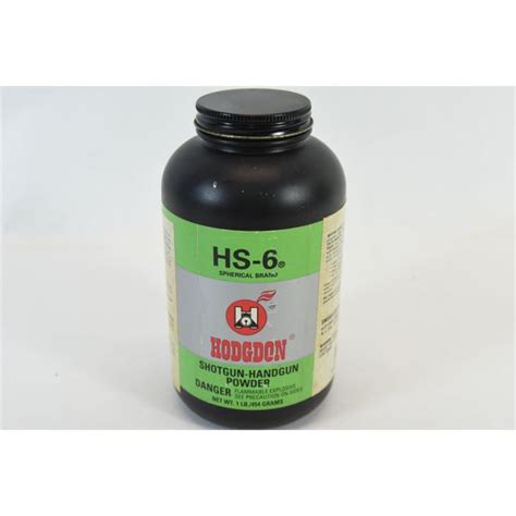 Hs 6 Hodgdon Shotgunhandgun Powder Open Container Landsborough Auctions