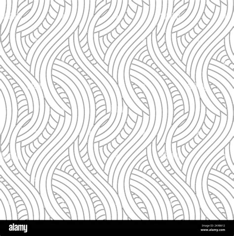 Vector Black Seamless Linear Pattern In Minimalism Style Simple Monochrome Seamless Pattern Of