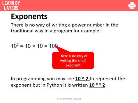 What Is An Exponent In Python