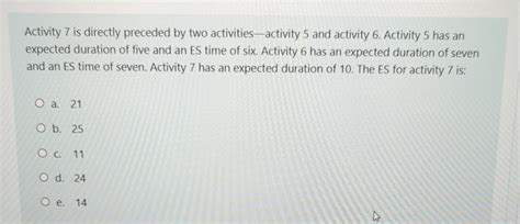 solved activity 7 ﻿is directly preceded by two activities