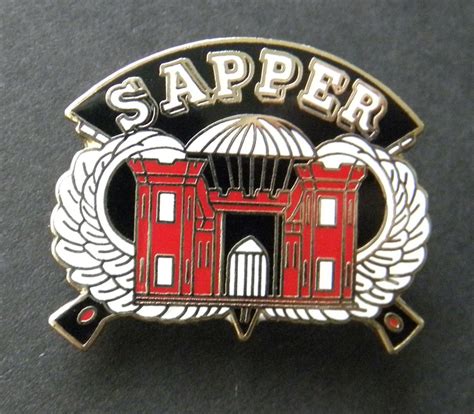 Army Sapper Engineer Airborne Para Lapel Pin Badge 1 1 Inches