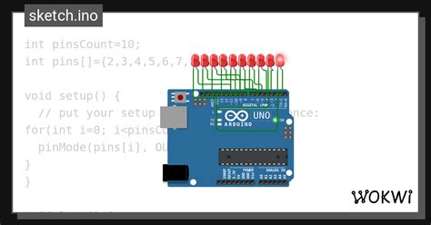 Led O Wokwi Esp32 Stm32 Arduino Simulator