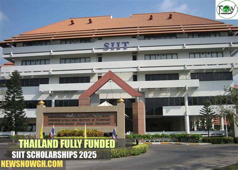 Thailand Fully Funded Siit Scholarships 2025