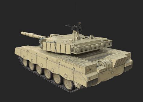 3d Model 4 Coatings Of Vt1a Vt 1a Mbt2000 Al Khalid Main Battle Tank Vr