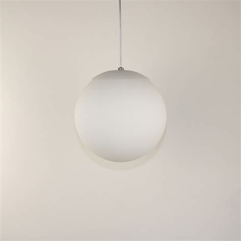 Pendente TKS Prelúdio 1782 BT Branco Sphera Ø20cm Metal e Vidro