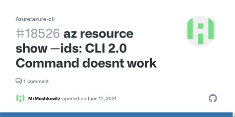 Az Resource Show Ids Cli 20 Command Doesnt Work · Issue 18526 · Azureazure Cli · Github