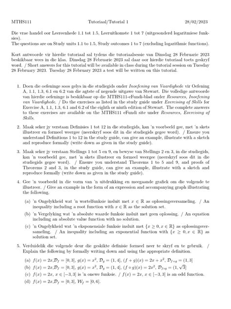 Maths Tutorial 11 Pdf