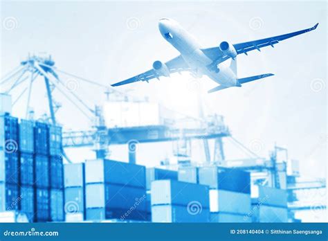 Vervoersimport En Logistiek Concept Stock Illustratie Illustration Of