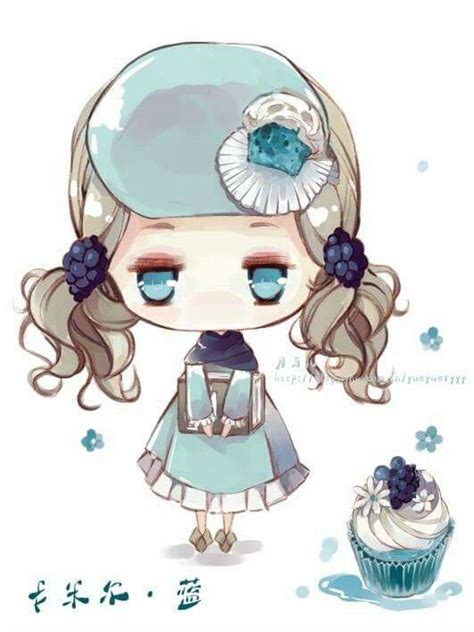 Cupcake Character Design Dessert Themed Characters Chibi Girl Chibi