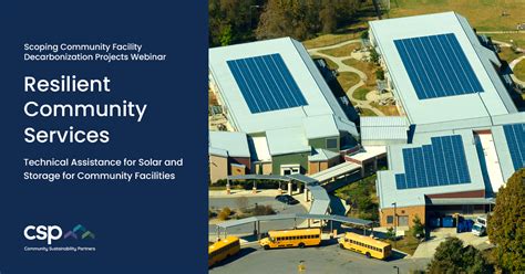 Scoping Community Facility Decarbonization Projects Community Sustainability Partners