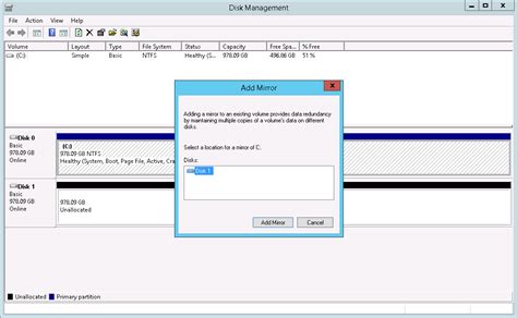 Knowledgebase How To Setup RAID 1 In Windows 2012 2016 2019 Zare