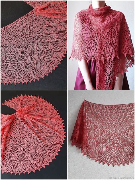 Мастер класс Шаль Ароматная серповидная шаль спицами с ажурами в интернет магазине на Ярмарке