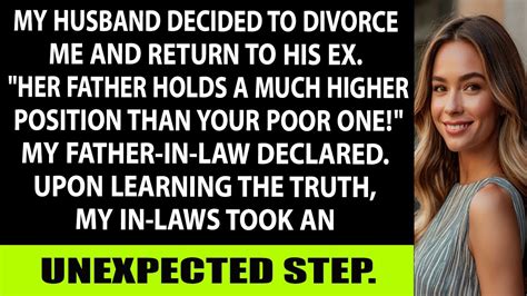 My Husband Left Me For His Ex Youre Too Poor My In Laws Said But