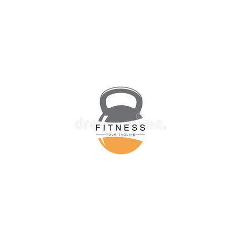 Gym Fitness Barbell Logo Icon Vector Template Stock Vector