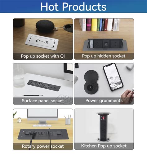 Conference Table Folding Power Socket Flip Up Socket With Universal