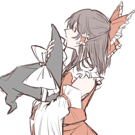 Hakurei Reimu Touhou Drawn By Hitte Danbooru